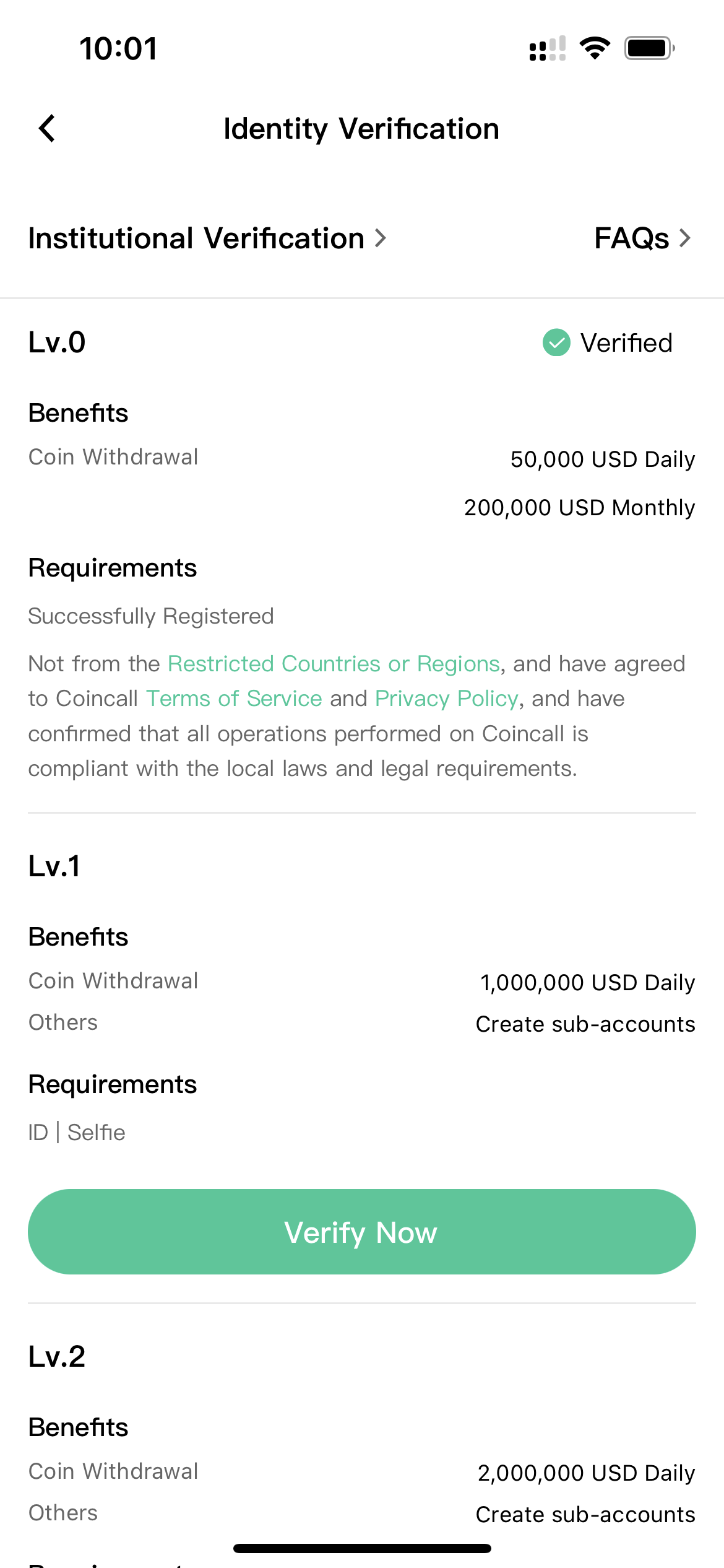 APP - Guide for Completing Individual KYC – Coincall